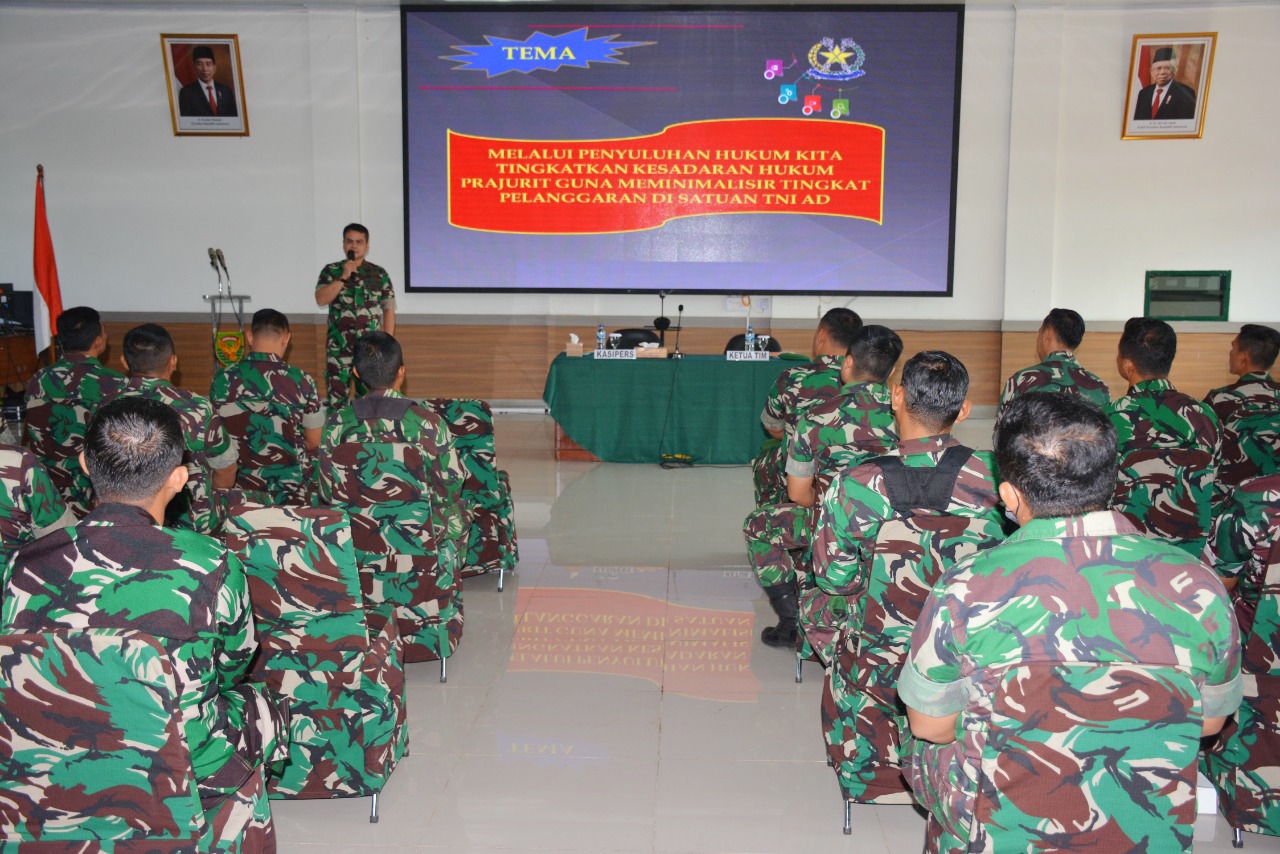 Minimalisir Tingkat Pelanggaran, Korem 044/Gapo Gelar Penyuluhan Hukum ...